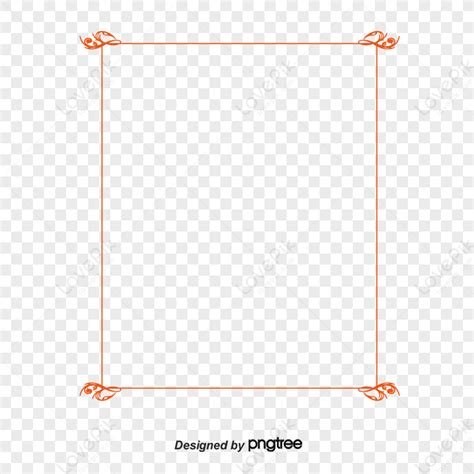 Border Cartoonretro Flower Boxframethe Flower Box Png Image Free
