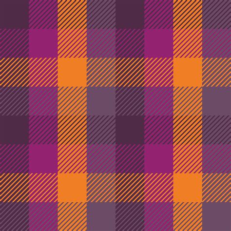 Tartan Violet Fall Seamless Pattern Plaid Halloween Color Plaid
