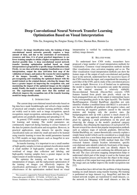 Pdf Deep Convolutional Neural Network Transfer Learning Optimization
