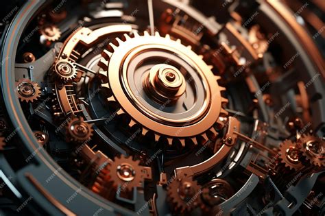 Premium Photo Abstract Representation Of Gears Interlocking Generative Ai