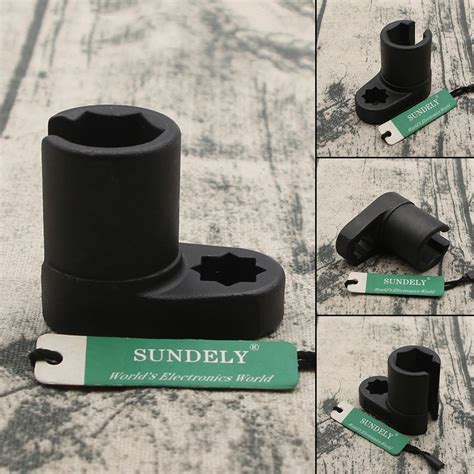 Black 12 Drive Offset Oxygen O2 Sensor Socket 78 23mm Ebay