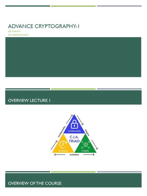 Lecture 2 Advance Cryptography 1 Pdf Cryptography Cryptanalysis