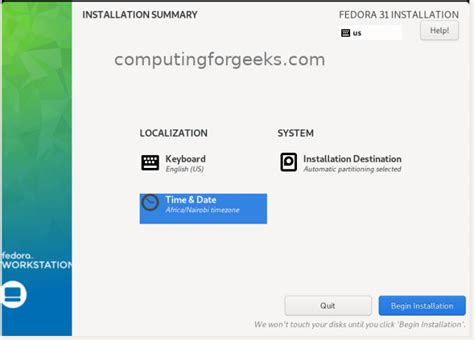 How To Install Fedora 34 Step By Step With Screenshots ComputingForGeeks