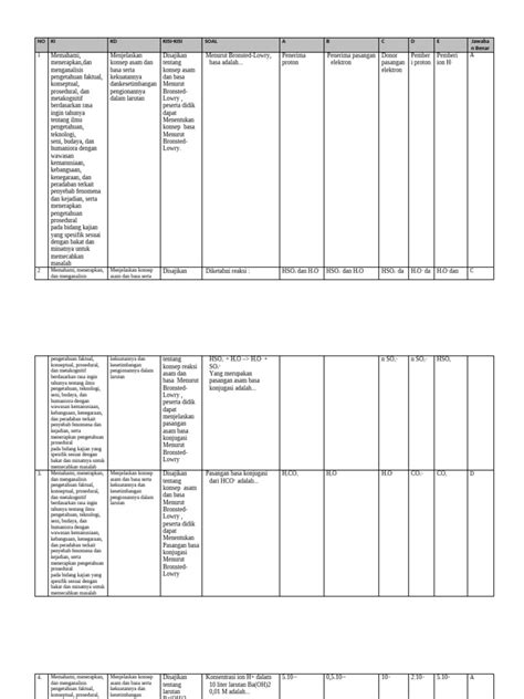 Format Bank Soa Kimia Xi Pdf