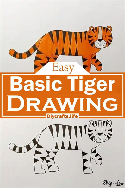 25 Tiger Drawings Easy Tiger Drawing Ideas Diy Crafts