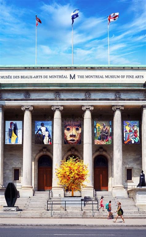 The Exterior Entrance Of Montreal Museum Of Fine Arts Building