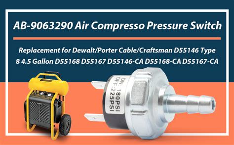 Lisnhlin Ab 9063290 Air Compressor Pressure Switch