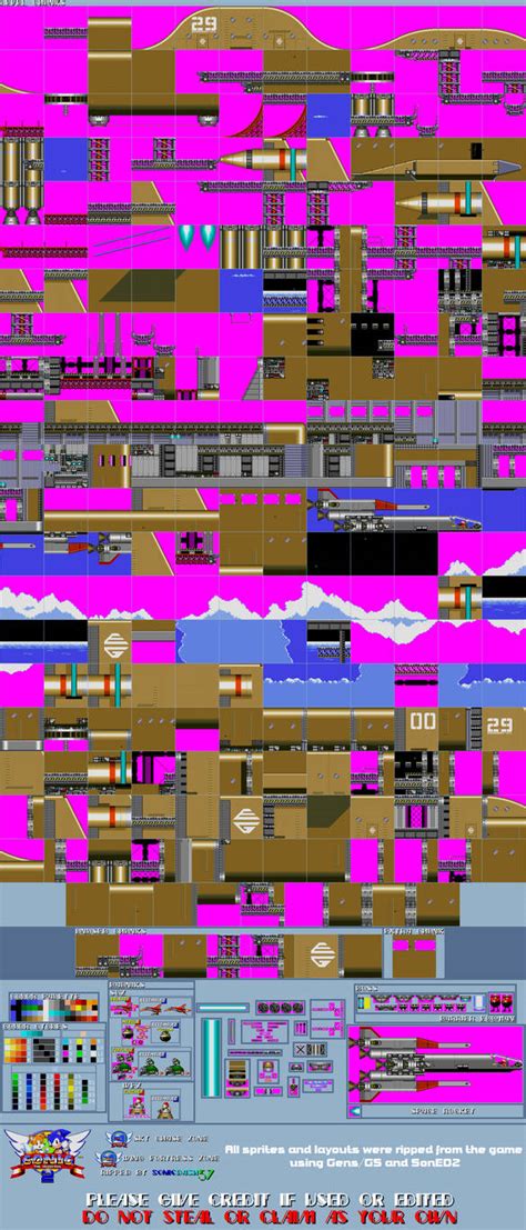 Sonic 2 Sky Chase Zone And Wing Fortress Zone By Sonicdash57 On