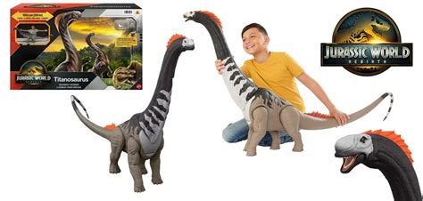 Mattel Jurassic World Rebirth Super Colossal Titanosaurus Dinosaur 53