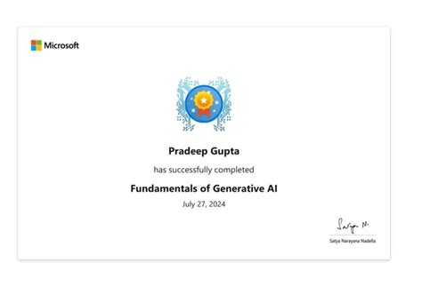 Pradeep Gupta On Linkedin Ai Genai Azureai Azureai900 Aijourney Learningai…