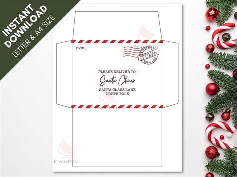 Free Printable Envelope Christmas Decorations Download Free Printable