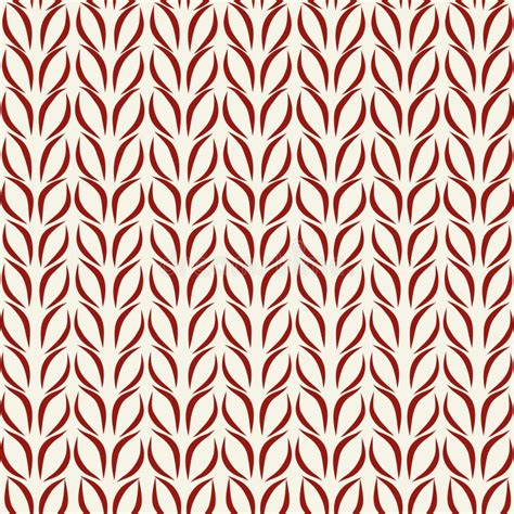 Seamless Pattern Of Knitting Braids Endless Texture Simple Geometric