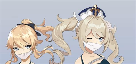 Barbara And Jean From Genshin Impact1 By Keely Key On Deviantart