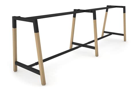 Quadro Dry Bar Table Frame Wood A Legs Cross Beam 3600l X 1200w Jasonl