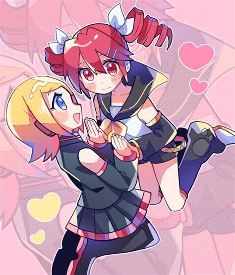 Kagamine Rin And Kasane Teto Vocaloid And 1 More Drawn By Yuusuke Kun