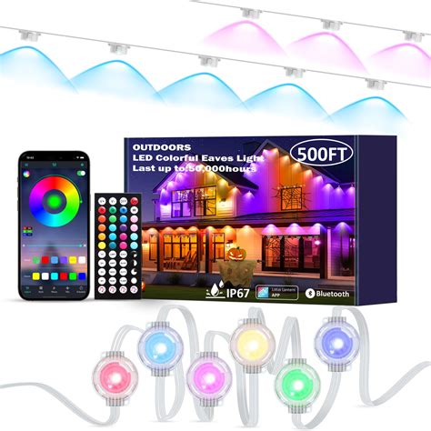 500ft Permanent Outdoor Lights Rgb Led Eaves Lights With Appremote