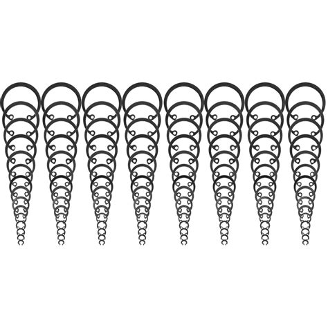 2 Sets Retaining Ring Clip Ring Assorted Washer Flat Washer Shaft Snap