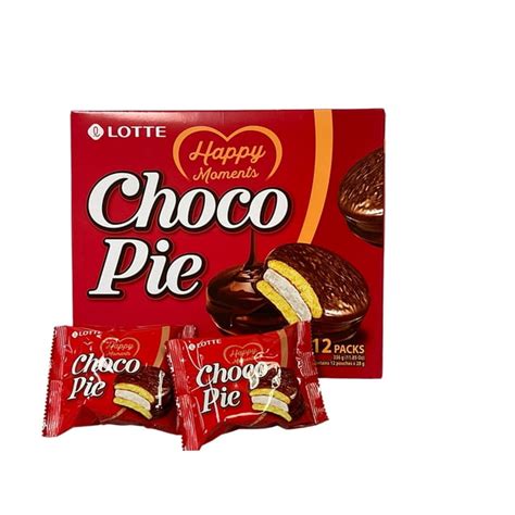 Lotte Original Chocolate Choco Pie Soft Cake With Marshmallows 11 85