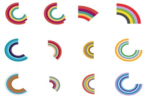 rainbow infographic semi circle arc graphic by manolache44 · creative
