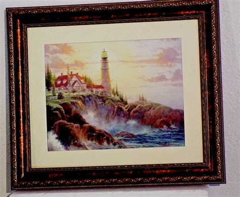 Thyomas Kinkade Clearing Storms Framed 17 X 20 Ebay