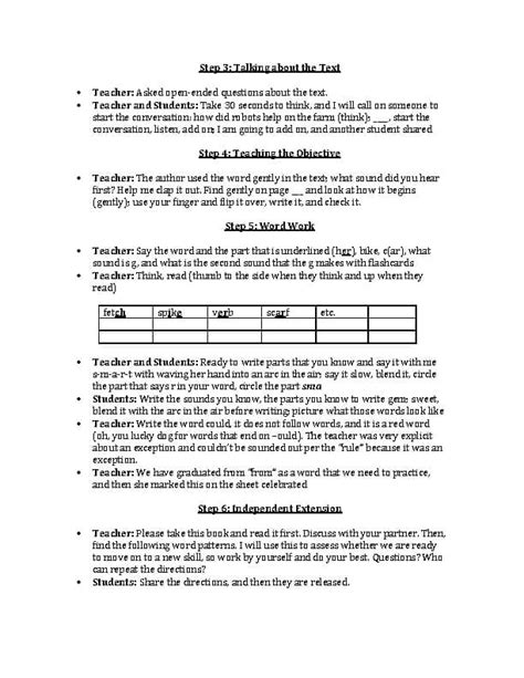 The Six Key Steps To Guided Reading Cheat Sheet By Ellipsis Ltd