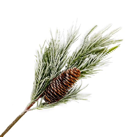 Spray Snow Flocked Mixed Pine 18 W Pine Cone Christmas Forever