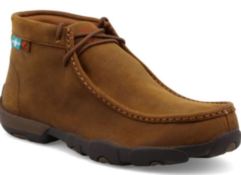 Twisted X Mens Waterproof Work Chukka Driving Moc Mdmw001 Rusts