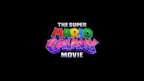 Super Mario Galaxy Movie Logo Shining Desktop Wallpaper