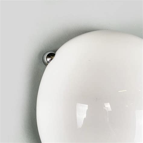 Italian Modern White Plexiglass Wall Light Mod Dalca By Gigi Pepe