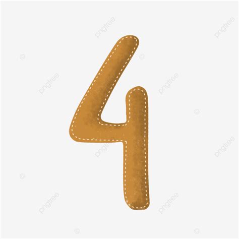 Hình ảnh Số 4 Dễ Thương Png Số 4 Số Bốn Số Vẽ Dễ Thương Png Miễn