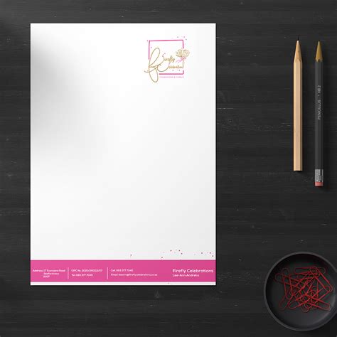 Firefly Celebrations Letterhead Calypso Creative