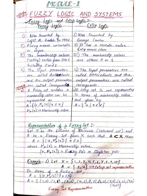 Neural Network Fuzzy Logic Note Pdf