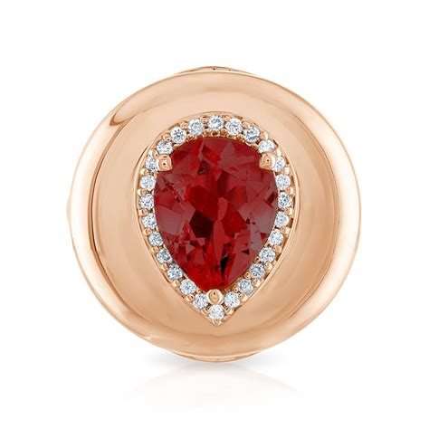 Candy Button Pear Ring