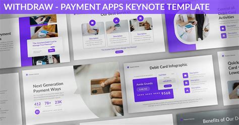 Вывод средств — Шаблон Keynote для платежных приложений Шаблоны презентаций Envato Elements