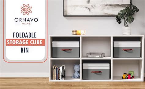 Ornavo Home 3 Pack Collapsible Storage Bins With Lid