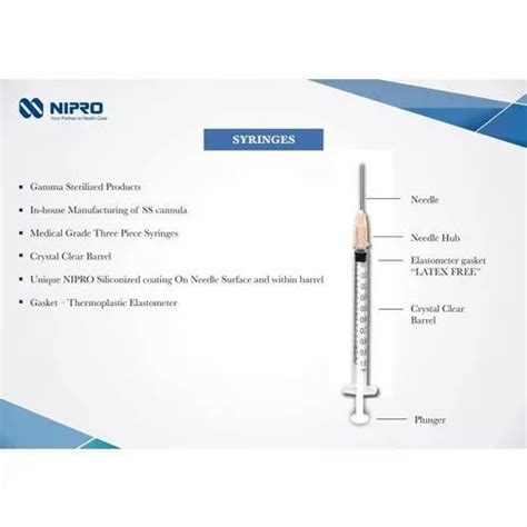 Plastic Nipro 10 Ml Syringe With Needle At Rs 1920 Piece In Mumbai ID 23922248491