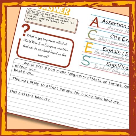 Analyzing The Impacts Of World Wars Evidence Based Aces Writing Strategy