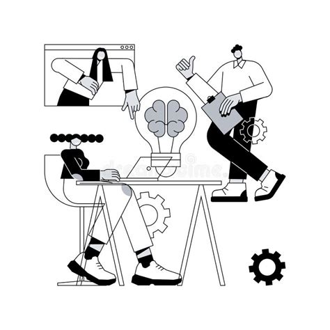 Brainstorming Abstract Concept Vector Illustration Stock Vector