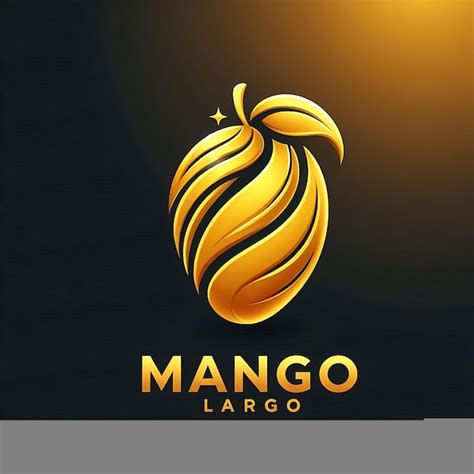 Golden Mango Logo Design Template Premium Ai Generated Image