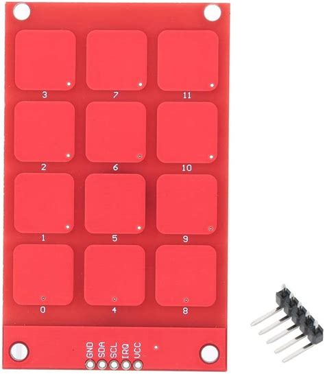 Zhaagrj Mpr121 33v Capacitive Touch Keypad Sensor Keyboard 12 Buttons High Sensitive I2c Output
