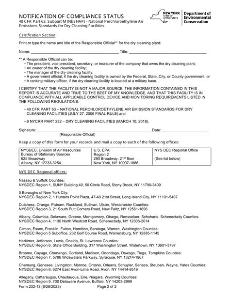Form 232 13 Download Fillable Pdf Or Fill Online Notification Of