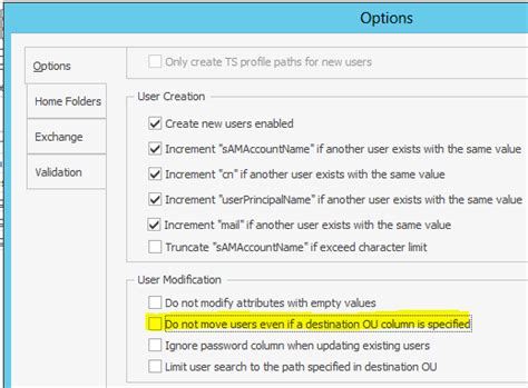 How Do I Move Users To A New Ou Using Ad Bulk Users Dovestones Software