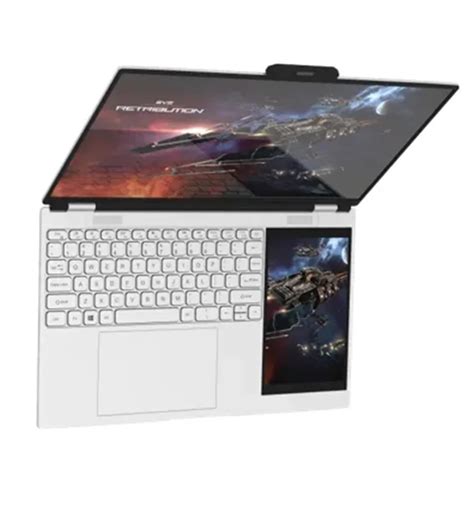 180 Degree Opening And Closing Notebook Computer Dual Screen 15 6 Inch Ips 7 Inch Touch Screen