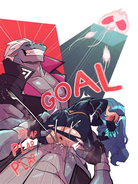 Estelle Omega Strikers Omega Strikers Highres 1girl Ass Blue Hair Blush Cum Cum In