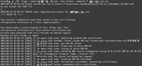 使用lego申请let s encrypt通配符证书 cloudsky s 小站