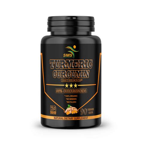 Turmeric 95 Curcumin 10000mg Extract Tumeric Black Pepper Antioxidant 90 Caps
