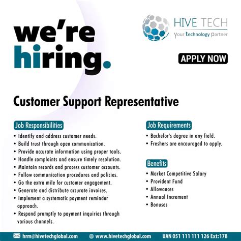 Hive Tech Global On Linkedin Hiring Customersupportrepresentative