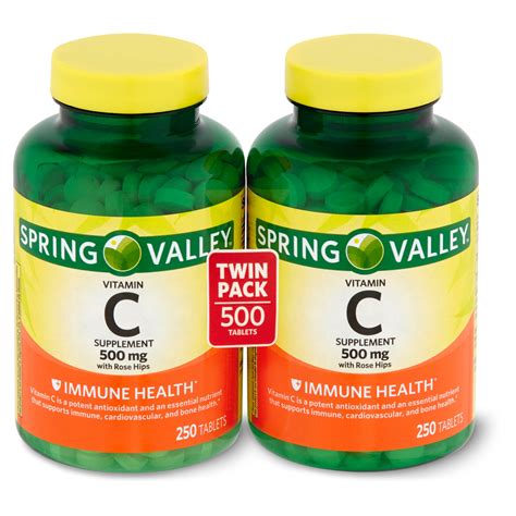 Spring Valley Vitamin C Supplement With Rose Hips 500 Mg 500 Count 2