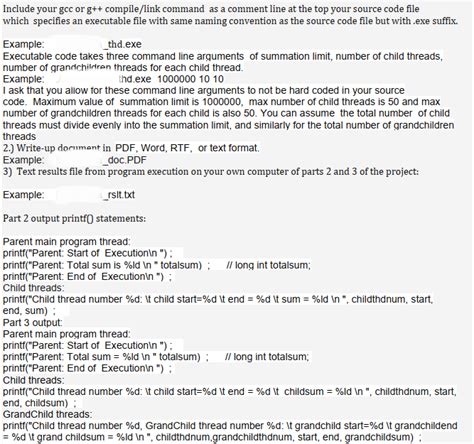 Include Your Gcc Or G Compile Link Command As A Chegg