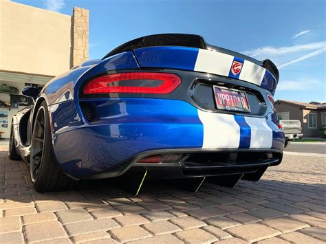 2013 2017 Dodge Viper Acr Style Diffuser Blade Kit Gt Gts Srt Ta Gen5